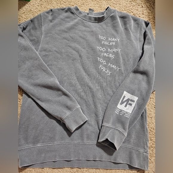 NF | Tops | Nf Too Many Faces Unisex Music Rap Sweatshirt | Poshmark